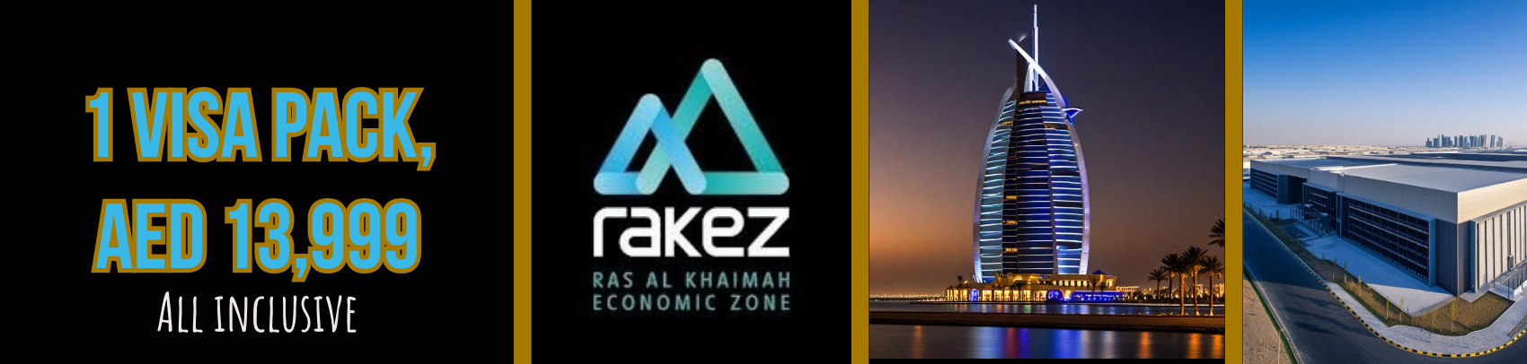 RAKEZ One Visa Business Package – Starting from AED 13,999